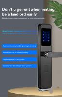 China Hotel Passcode Smart Door Lock with Rfid Card Reader Key Access control for sale