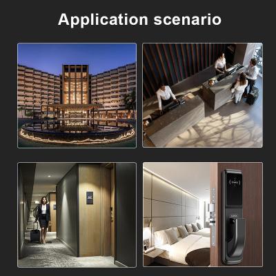 China Low Voltage Alarm and Mechanical Key Unlock Way Smart Hotel Locks with Beep Alarm à venda