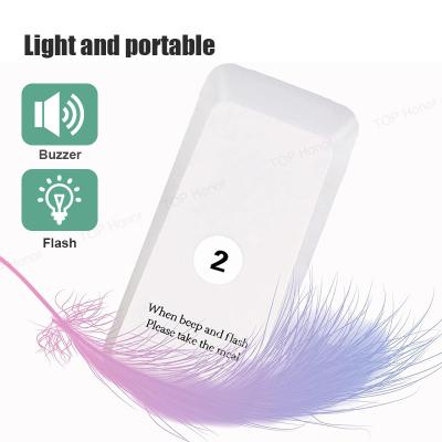 Cina White 433.92mhz Restaurant Pager System / Restaurant Buzzers ABS in vendita