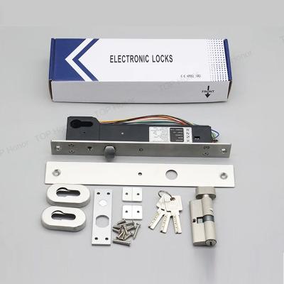 Cina 12 V di corrente continua, serratura elettromagnetica, materiale in lega di zinco con chiave meccanica in vendita