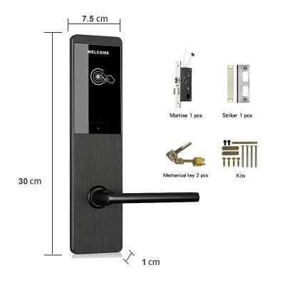 Cina Sistema di chiusura elettronica per porte con carta di sicurezza in acciaio inossidabile 304 Sistema informatico di gestione delle serrature degli hotel in vendita