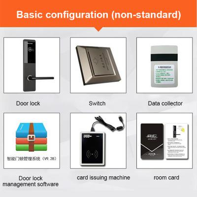 Cina Sistema di chiusura elettronica per porte con carta di sicurezza in acciaio inossidabile 304 Sistema informatico di gestione delle serrature degli hotel in vendita