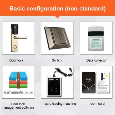 Cina Hotel Swipe Card Lock Induction / IC Card Lock Electronic Lock For Hotel Apartment in vendita
