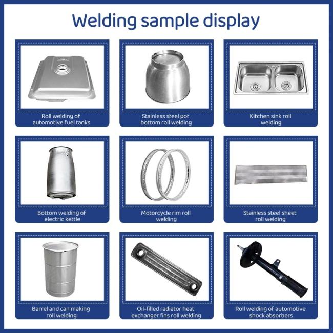 Medium Frequency Longitudinal Seam Rolling Welding Machine welding sample and result demonstration