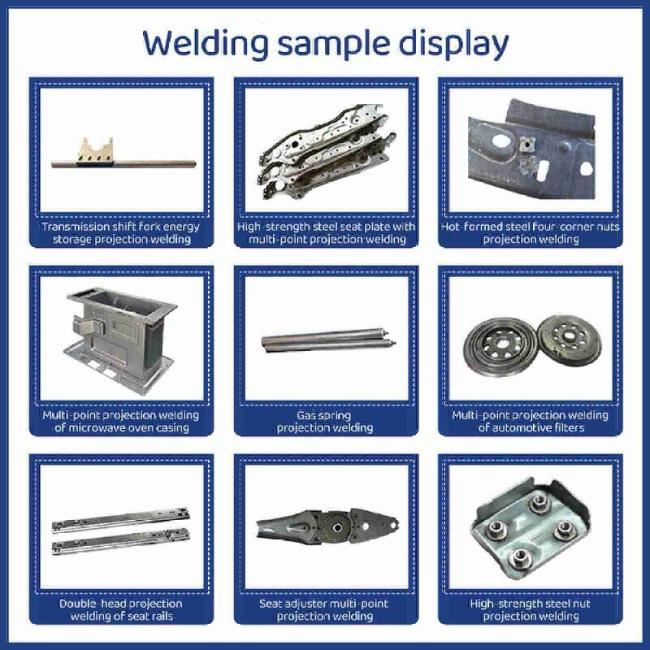 HFTR-30000 Servo Capacitor Discharge Spot Welding Machine welding sample display