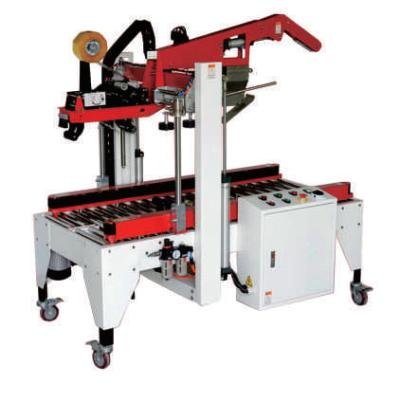 China Adhesive Tape Automatic Box Packing Machine Electric Corrugated Box Strapping Machine for sale
