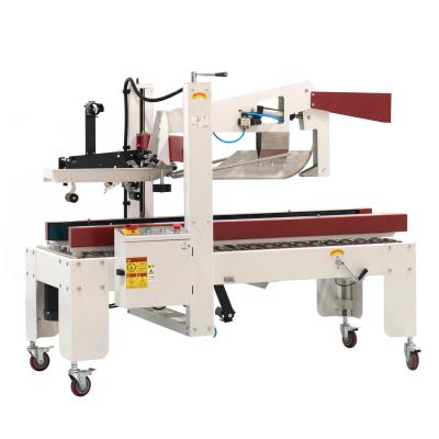 China Adhesive Tape Automatic Box Packing Machine Electric Corrugated Box Strapping Machine for sale