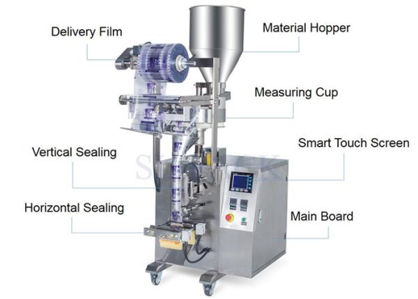 Quality 250kg Automatic Vertical Nut Packaging Machine , 2KW Beans Packing Machine for sale