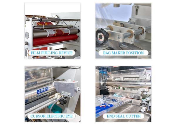 Quality Door Handles Hardware Horizontal Flow Wrap Packing Machine 25μM 810kg CPP Film for sale