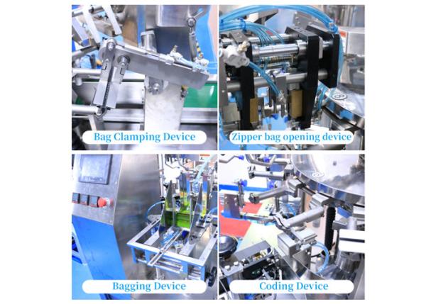 Quality laundry liquid Zipper Bag Packaging Machine 2.5KW Premade Bag Packing Machine for sale