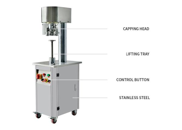 Quality Semi Automatic Manual Beer Tin Pop Cans Sealing Machine 750W 23cans/Min for sale