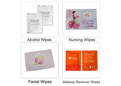 China 2.8KW Automatic Wet Wipes Packing Machine , Four Side Sealing Packing Machine for sale