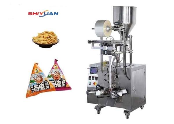 Quality Corn Kernel Vertical Packing Machine PLC Control Triangle Bag Packing Machine for sale