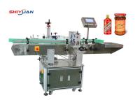 Quality Automatic Round Bottle Labeling Machine , 1200W Adhesive Sticker Labeling for sale