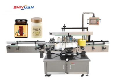 China Glass Sauce Paste Bottle Surface Square Bottle Labeling Machine 1500W for sale