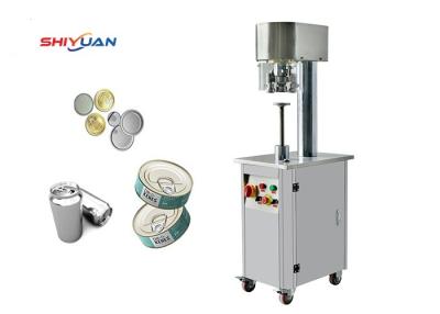 China Semi Automatic Manual Beer Tin Pop Cans Sealing Machine 750W 23cans/Min for sale