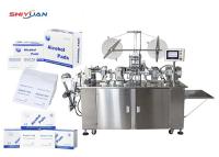Quality Automatic Medical Alcohol Pad Making Machine 60*30mm 60*60mm for sale
