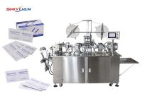 Quality 120pcs/min Alcohol Pad Making Machine 2.5KW 30*30mm Transverse Folding for sale