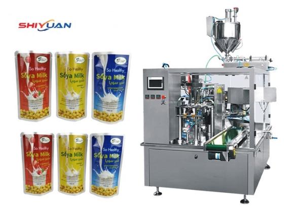 Quality Automatic Filling Packaging Machine 2.5KW Fruit Juice Liquid Soap Packing Machine for sale