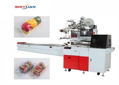 China Tomota Cucumber Vegetable Packing Machine With Automatical Tray for sale
