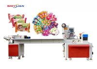 China 90mm Horizontal Pillow Packaging Machine 340mm Film Width 220V for Biscuit Bread Candy Vegetables for sale