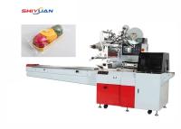 China 90mm Horizontal Pillow Packaging Machine 340mm Film Width 220V for Biscuit Bread Candy Vegetables for sale
