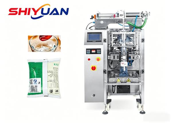 Quality 20 - 60packs/Min 800ml Liquid Sachet Packing Machine , Chilli Sauce Packing Machine for sale