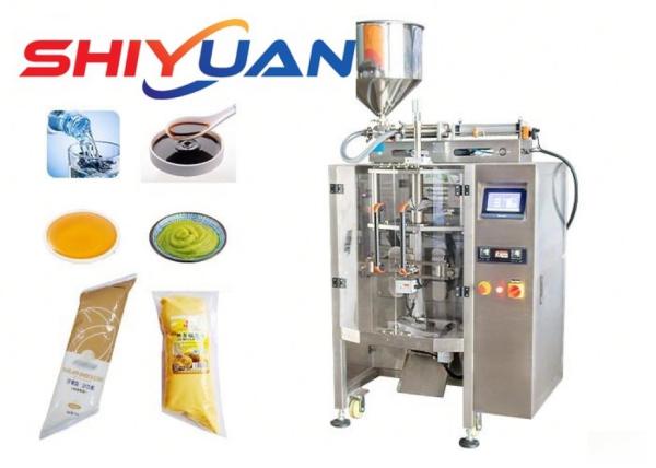 Quality 45 Degree Angle Sauce Bag Packing Machine 3KW Automatic Tomato Paste Packaging Machine for sale