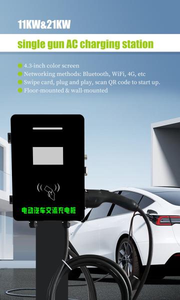 Quality Motorcycles Electric Car Solar Charging Station 11kW 21kW Output Current 0-32A for sale