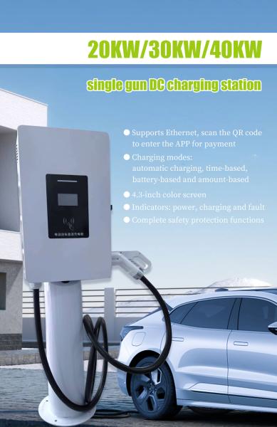 Quality 4.3 Inch Screen OCPP GBT CCS DC EV Charger 40kw 64a Output Current for Piles for sale