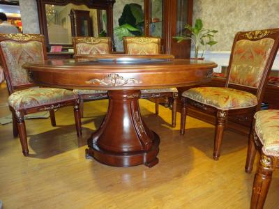 China Dia 1.5m 1.3m 1.2m Reeksen van de Luxe Houten Eetkamer met 6 Stoelen Te koop