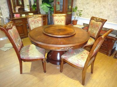 China Dia 1.5m 1.3m 1.2m Reeksen van de Luxe Houten Eetkamer met 6 Stoelen Te koop