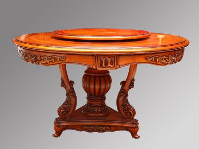 Cina La sala da pranzo di legno di lusso di legno solida mette la mobilia europea su misura della sala da pranzo in vendita