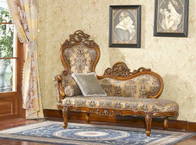 Cina Bracciolo europeo di tela 1750*760*1350mm di Chaise Lounge Healthy Sponge Soft di stile in vendita