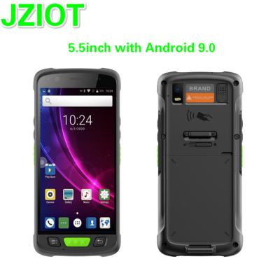 China 5.5inch PDA JZIOT V9000P Handheld Terminal Device With Android 9.0 RFID NFC 13.56MHZ Multimodal Terminal for sale