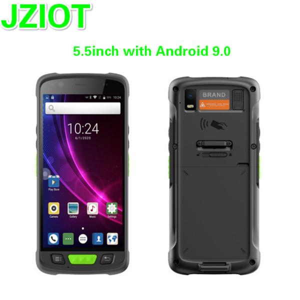 Quality 5.5inch PDA JZIOT V9000P Handheld Terminal Device With Android 9.0 RFID NFC 13 for sale
