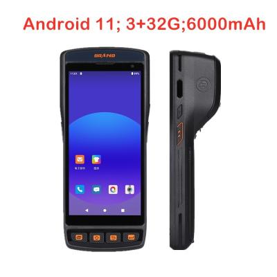 China JZIOT SDK Equipped Wireless Portable Laser 1D 2D Handheld Android NFC Barcode PDA Scanner With Printer for sale