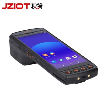 China Rugged Style 5.5-Inch Android 11 Handheld Computer Pda Industrial Scanner With Printer NFC for sale