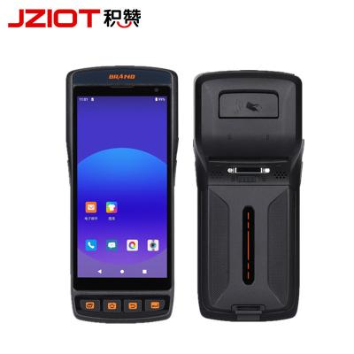 China Rugged Style 5.5-Inch Android 11 Handheld Computer Pda Industrial Scanner With Printer NFC for sale
