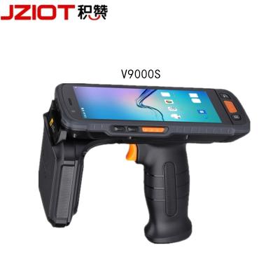 China 5.5 Inch Uhf Handheld Reader RFID Reader Pda With Handle Pistol Grip Android 11 for sale