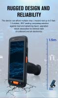 China Android PDA with 2D QR Code Reader GPS WiFi NFC and Rugged Handheld Barcode Scanner for sale
