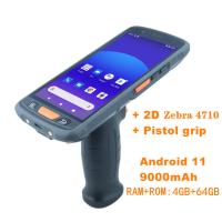 China Android 11 Warehouse Logistic Portable 4G WIFI GSM 1D 2D Handheld PDA Barcode Scanner for sale