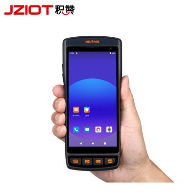 China 5.5 Inch Screen Size Handheld Computer Pda With Printer Android 11 V800 Rugged Industrial Terminal Mobile Barcode Scanner for sale