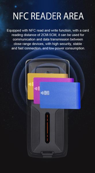 Quality Self-Adhesive Thermal Printing PDA Handheld Device with RFID and ID Card Support for sale