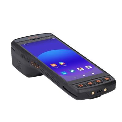 China 6000mAh Printer PDA Hand Held Printer 4G LTE Mobile Computer Rugged PDA Terminal Handheld Device With Thermal Printer for sale