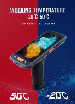 China Bluetooth NFC Reader Barcode Scanner 2D QR Code For Handheld Computer 400g Industrial Android PDA 11 System WiFi 4GB Memory for sale