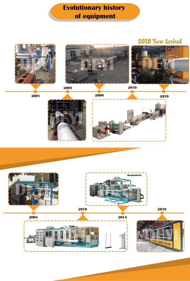 PSP135/150 polystyrene foam trays for food packaging production line
