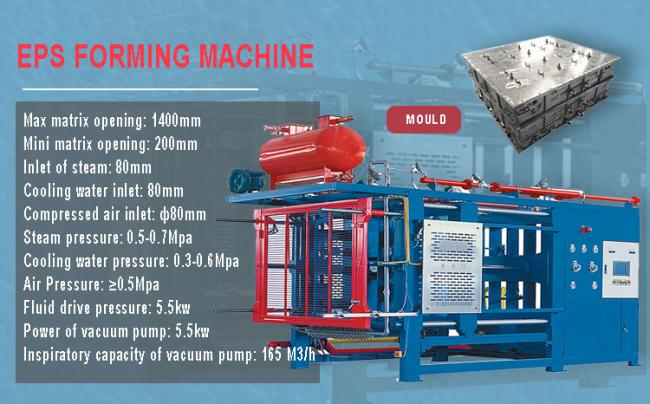 Vacuum Shape Vegetable Box Molding Machine Expanded Eps Foam EPS Expandable Polystyrene Beads Making Machine Fish Box Automatic