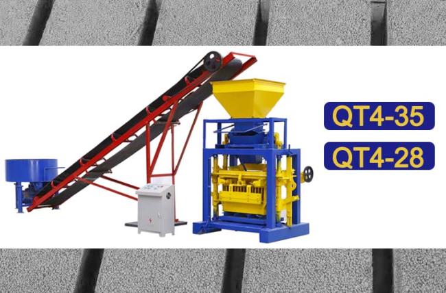 QT4-28 full automatic brick making machine hydraulic brick making machine cement bricks making machines