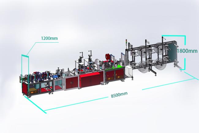 KN95 Medical Face Mask N95 Folding Mask Making Machine Mask Machine3plyn95cupmask FFP2/FFP3 Respirator Machine 2020 Ce Provided